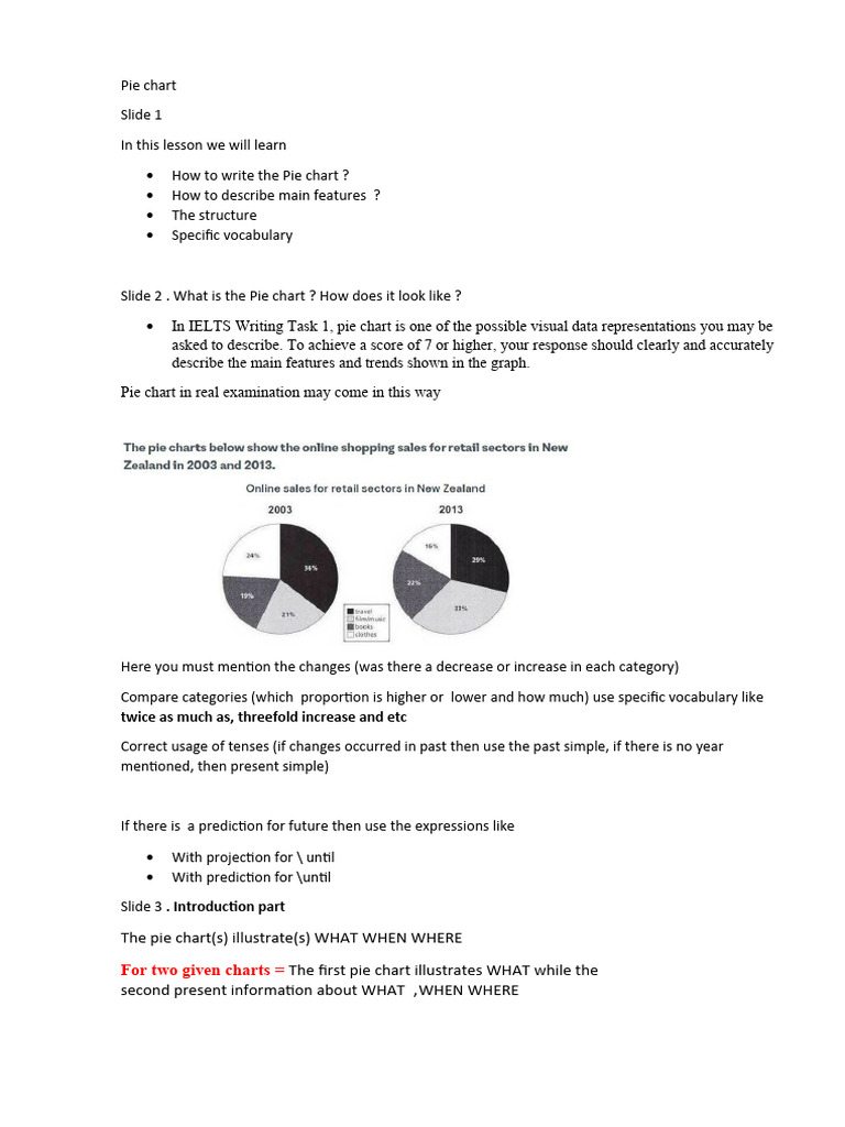 Pie Chart Lesson 2 | PDF | Pie Chart | Chart