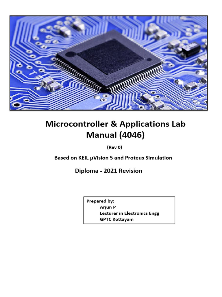 Microcontroller Lab Manual | PDF | Binary Coded Decimal | Microcontroller Microcontroller Lab Manual | PDF | Binary Coded Decimal | Microcontroller