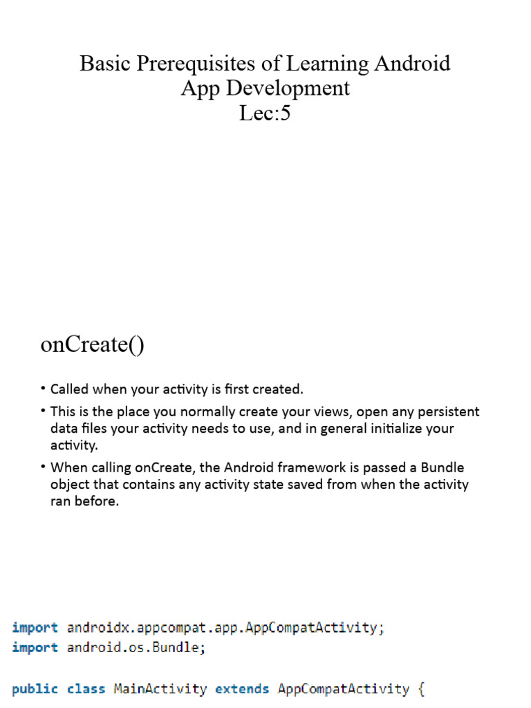 Activities in Mobile App Development | PDF | Android (Operating System) | Computer File