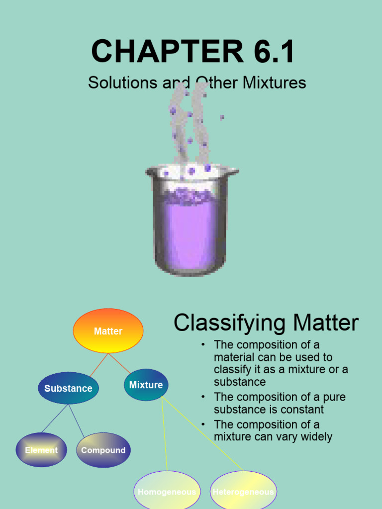 Solutions and Other Mixtures | PDF | Mixture | Physical Sciences