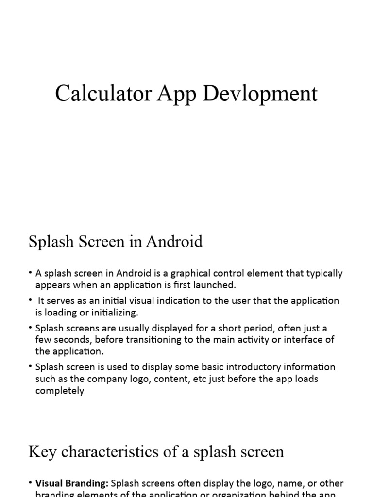 Calculator App Devlopment - 15 | PDF | Android (Operating System) | Application Software