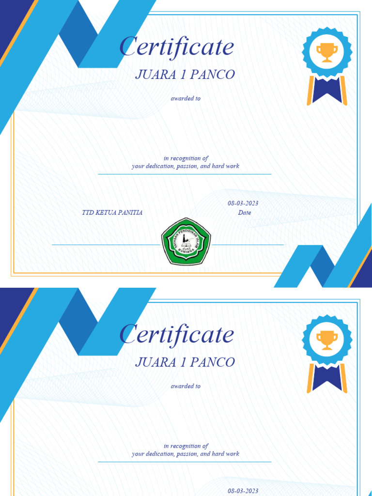 Certificate juara lomba | PDF