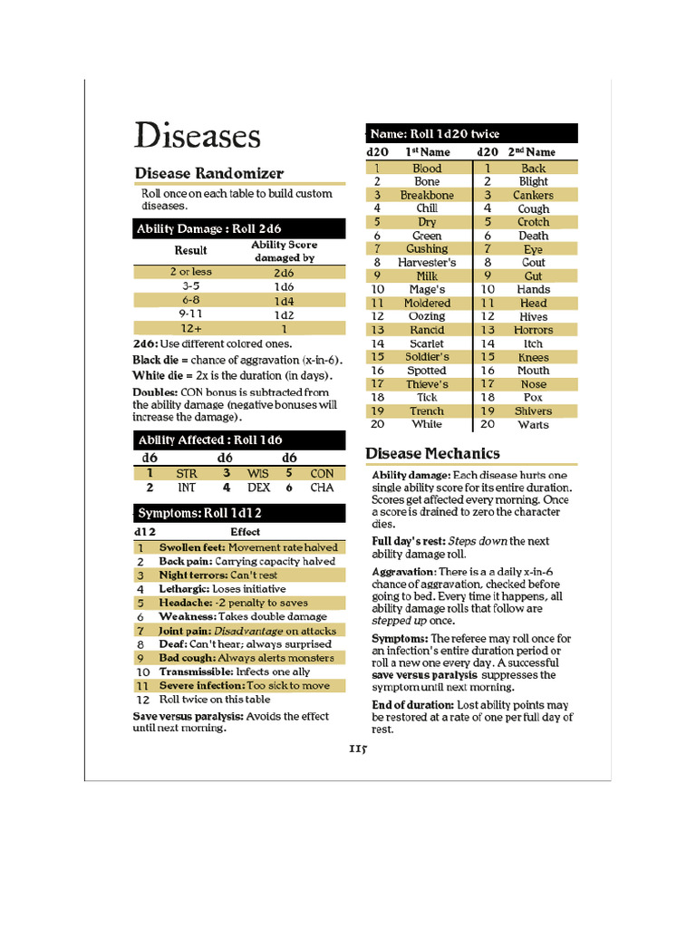 Disease Generator | PDF