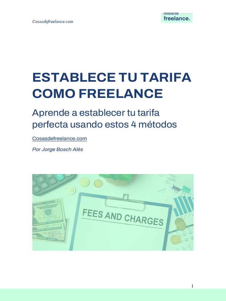 Los 4 métodos para elegir tu tarifa como freelance | PDF | Persona de libre dedicación | Presupuesto