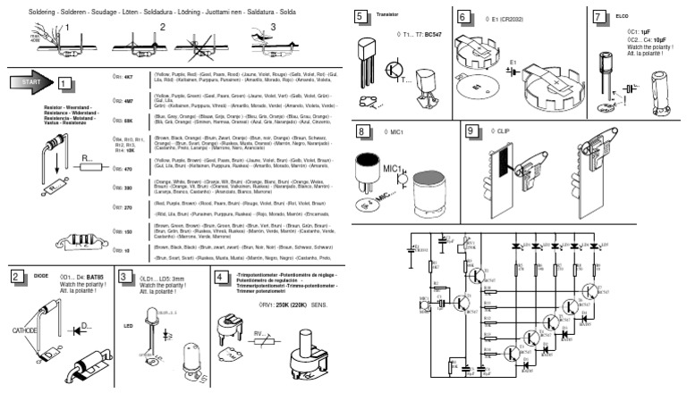 VUMETRO 5 LED Manual - mk115 | PDF | Lactato deshidrogenasa | Arco iris