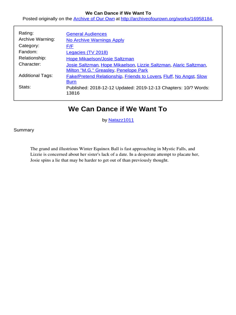 We Can Dance If We Want | PDF | Mystery, Thriller & Crime Fiction
