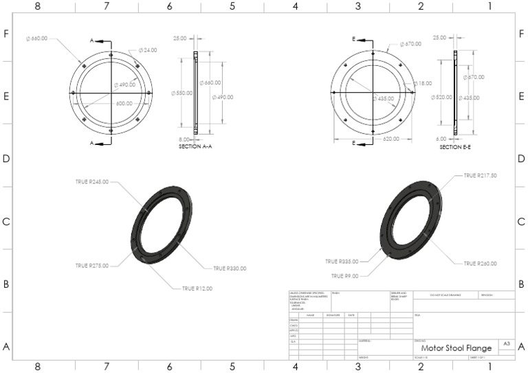motor stool flanges | PDF