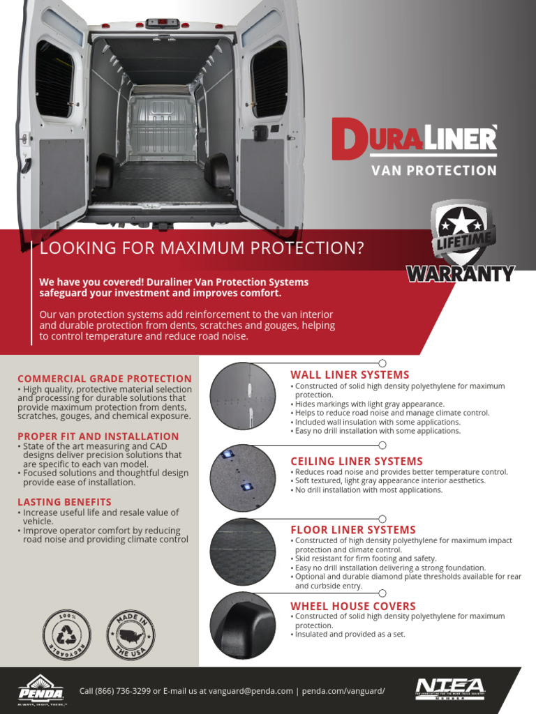 Duraliner Van Protection | PDF | Door | Roof