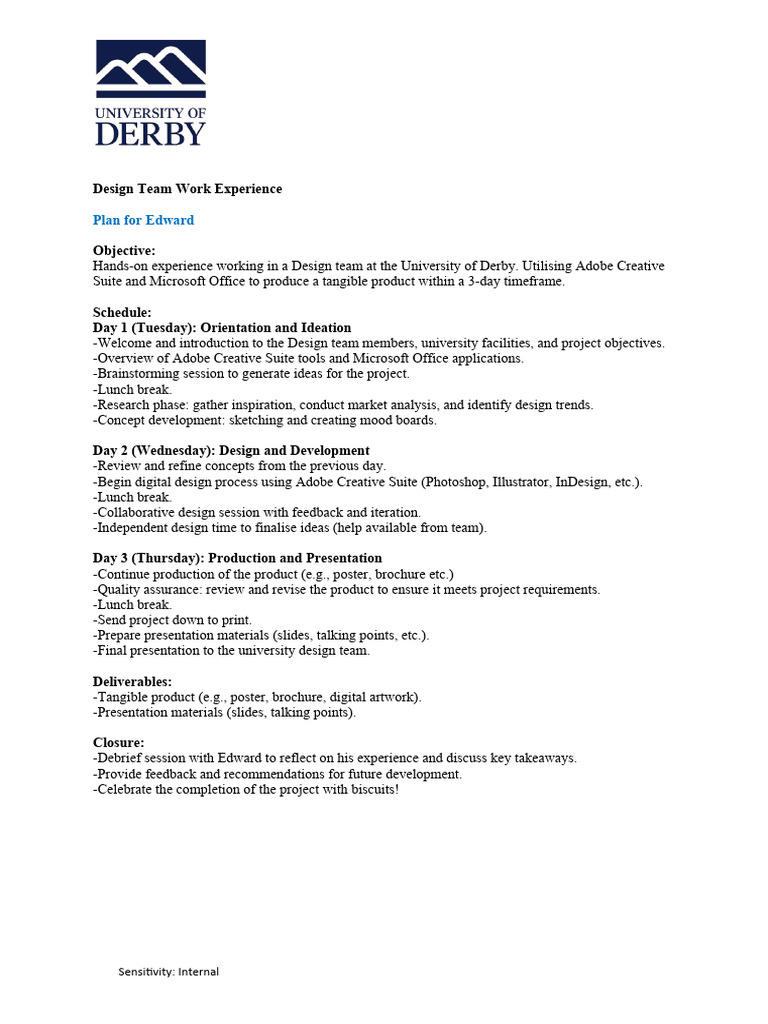 Work Experience Schedule - Edward | PDF | Adobe Illustrator