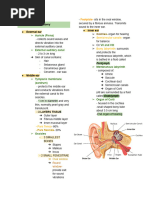 ENT Notes For Med Students | PDF | Ear | Hearing Loss