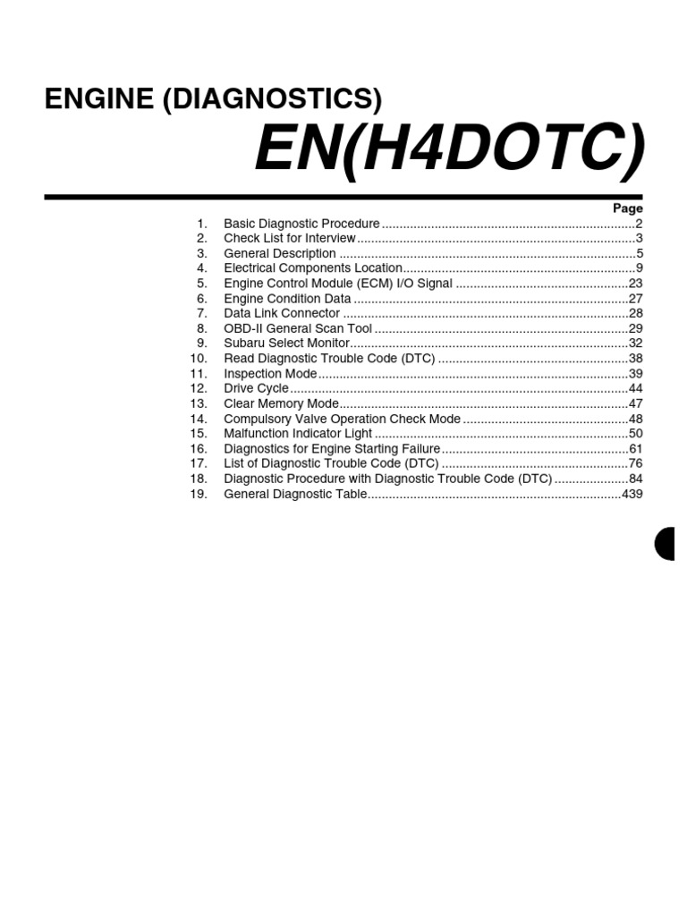 Engine Diagnostics Enh4dotc | PDF | Vehicle Technology | Mechanical ...