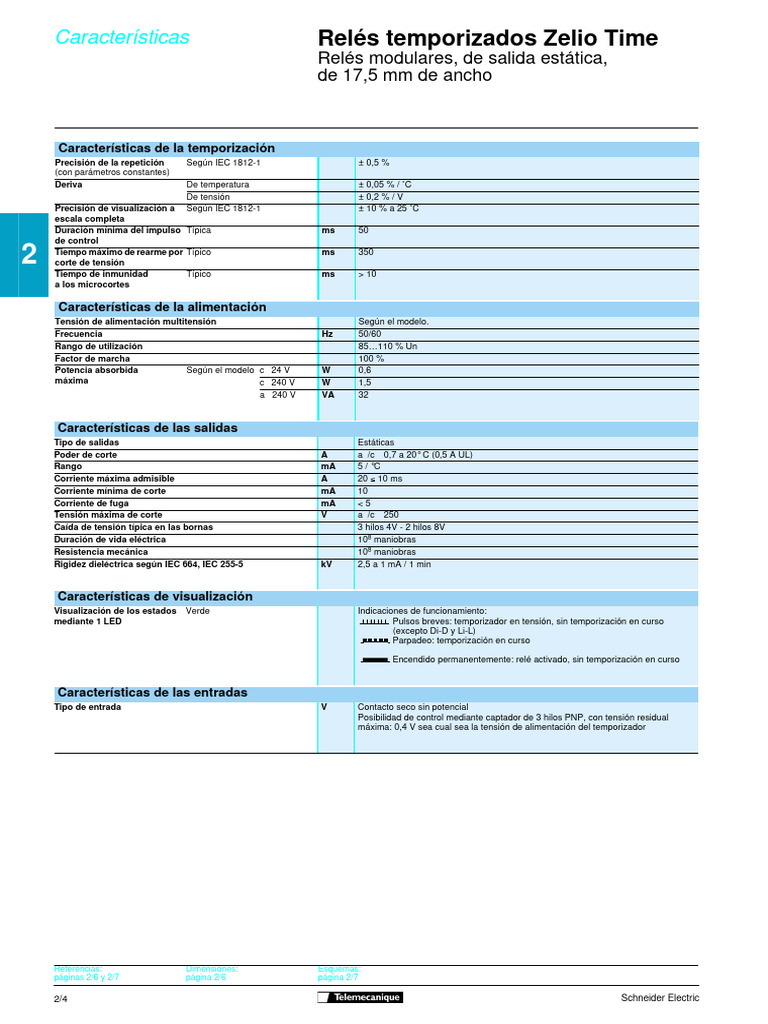 Zelio Time | PDF | Relé | Electricidad