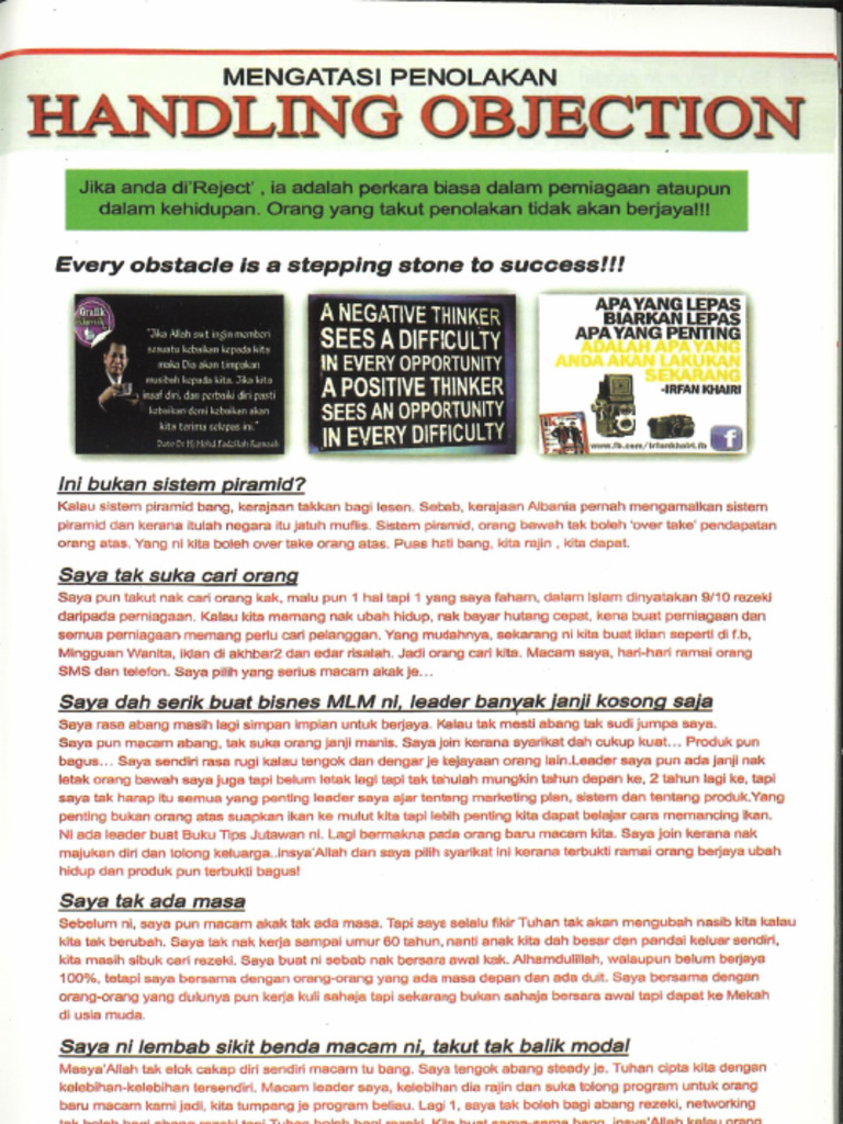 Handling Objections | PDF