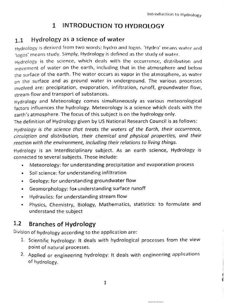 Engineering Hydrology by KN Dulal & Sanjeeb Baral | PDF
