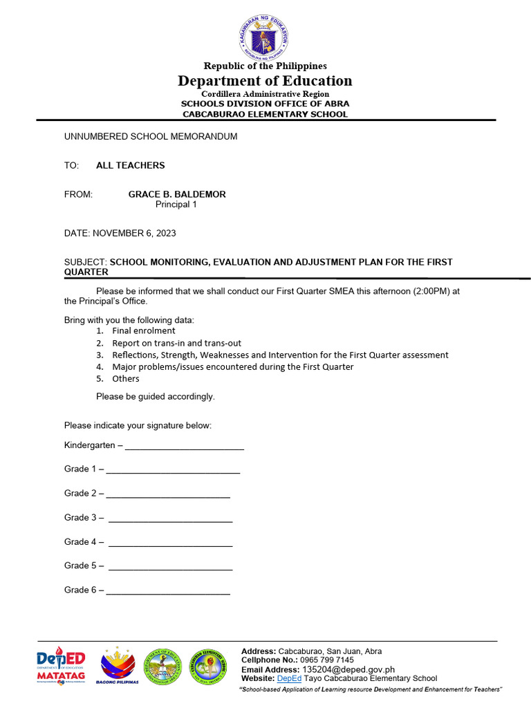 SMEA Minutes of Meeting | PDF | Learning | Behavior Modification