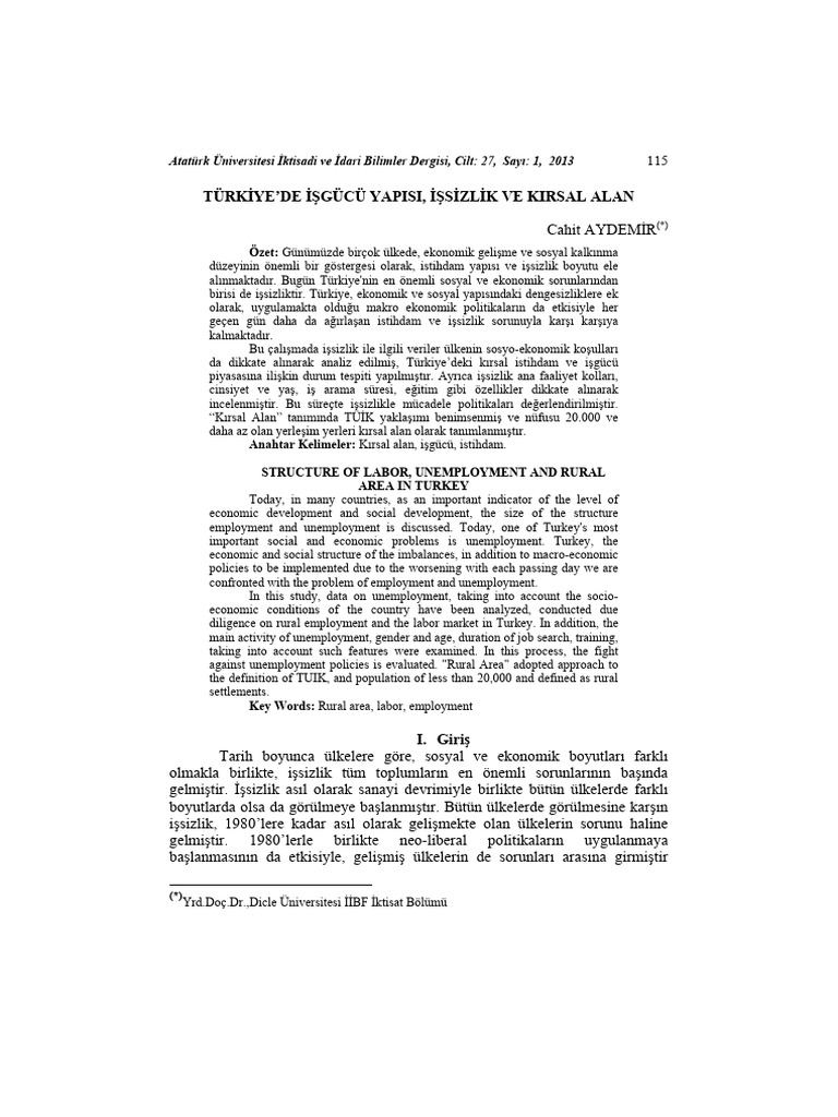 T - RK - Ye - de - G - C - Yapisi, - S - ZL - K Ve Kirsal Alan (#35873) - 30492 | PDF