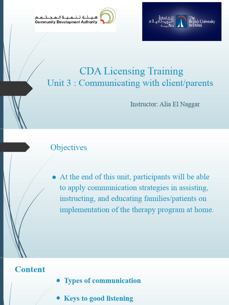 Unit 3 Communicating With Client-Parents | PDF | Psychotherapy ...