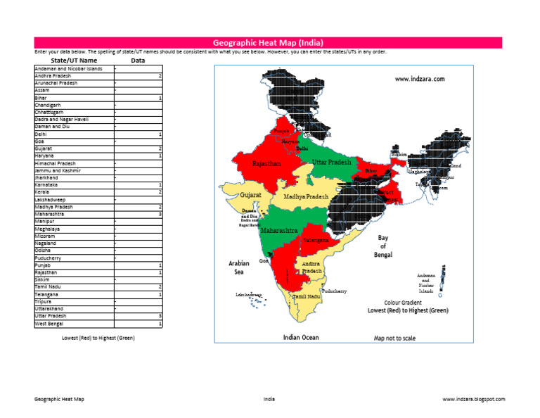 Geographic Heat Map India v4 | PDF | Map
