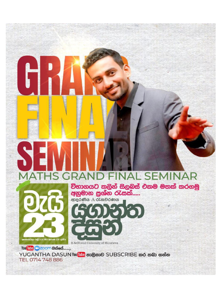 Final Seminar - Yugantha Dasun | PDF