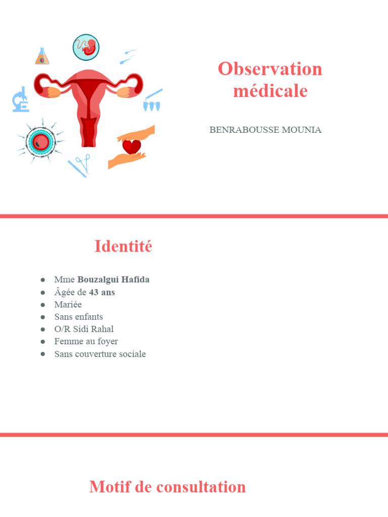 Algie Pelv Chronique +menorragie | PDF | Gynécologie | Spécialités ...
