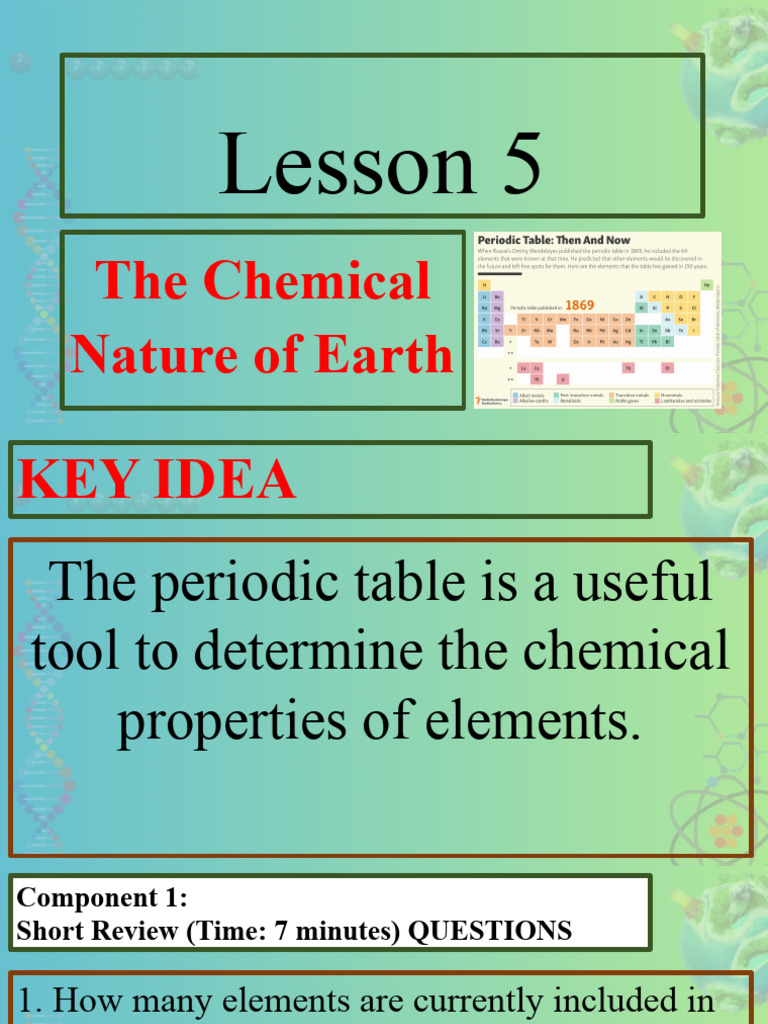NLC Lesson5 Lesson6 | PDF | Chemical Elements | Periodic Table
