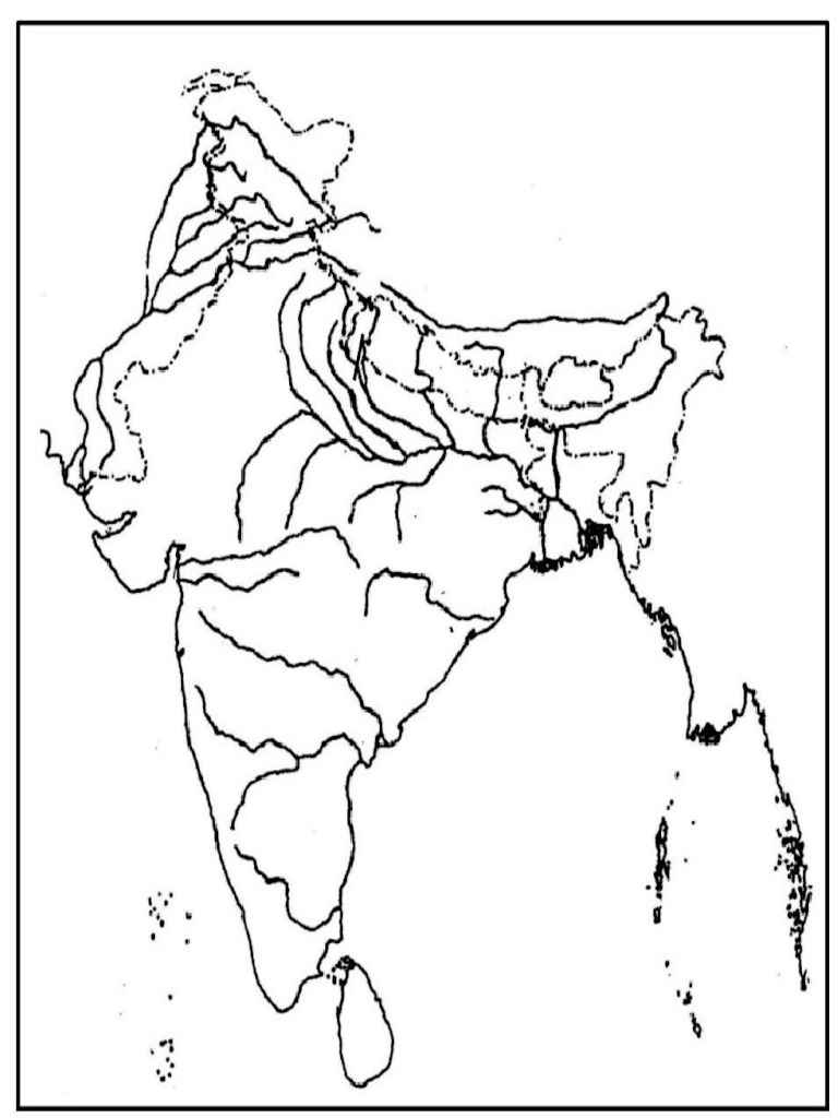 India Physical Map Blank | PDF