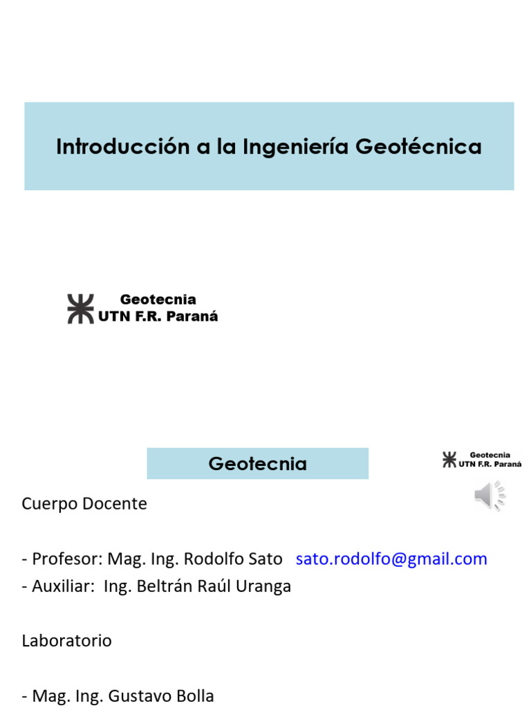 Introduccion A Geotecnia | PDF | Mecánica de suelos | Ingeniería geotécnica