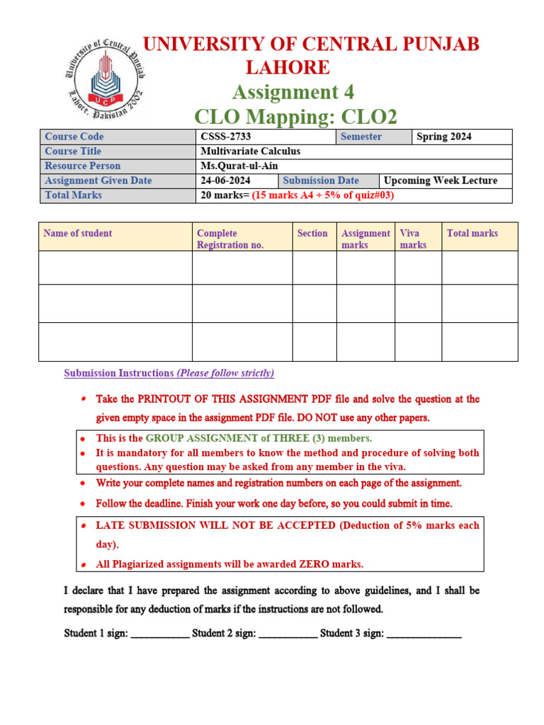 S24 Mvc Assignment 4 Pdf Mathematical Analysis