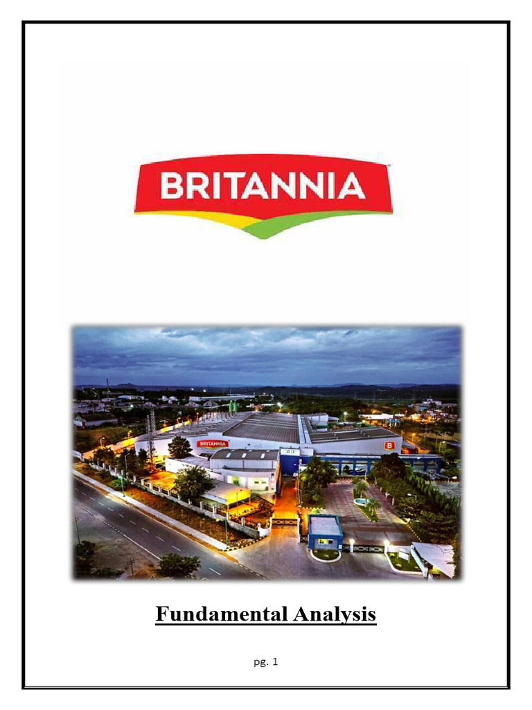 Fundamental Analysis of Britannia | PDF | Price–Earnings Ratio | Dividend