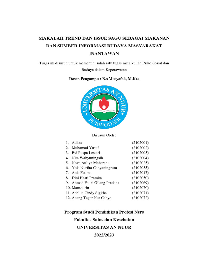Trend Dan Issue Sagu | PDF
