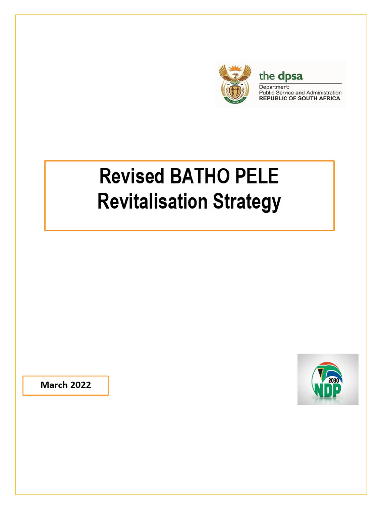 Revised Batho Pele Strategy 2021 | PDF | Evaluation | Capacity Building