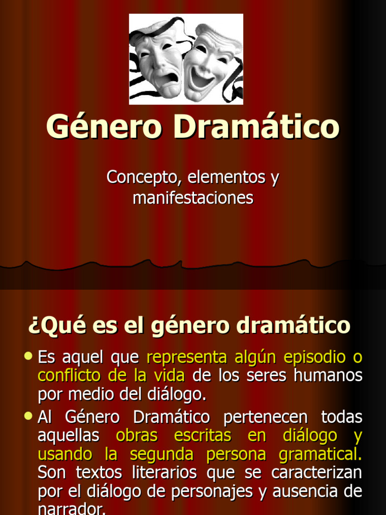 Genero Dramatico | PDF | Teatro