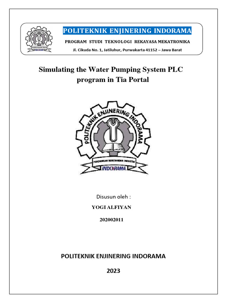 Laporan Modul 3 PLC - Simulating The Water Pumping System PLC Program ...
