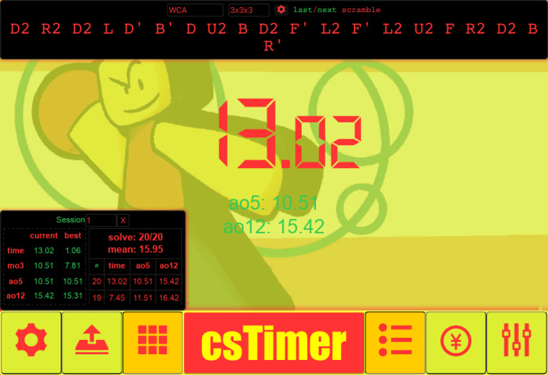 CsTimer - Professional Rubik's Cube SpeedsolvingTraining Timer | PDF