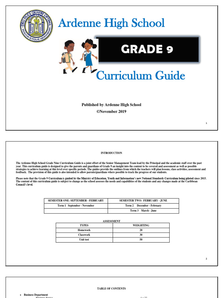 Grade9 - CurriculumGui. N | PDF | Debits And Credits | Bookkeeping