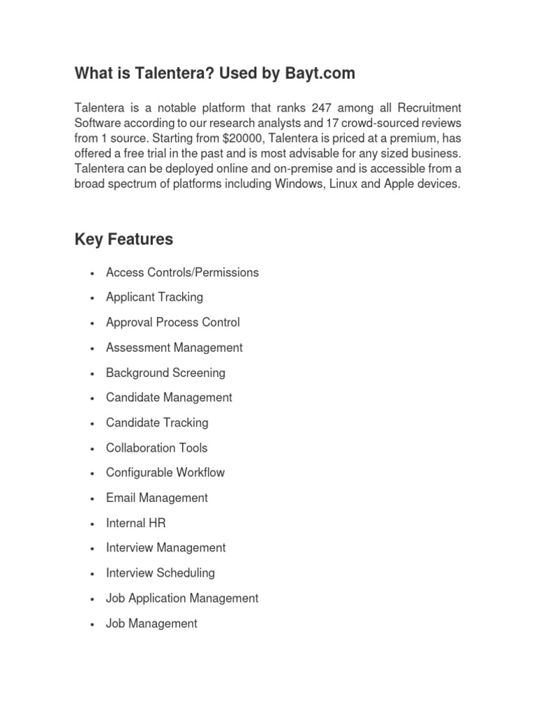 What Is Talentera | PDF | Career & Growth | Computers