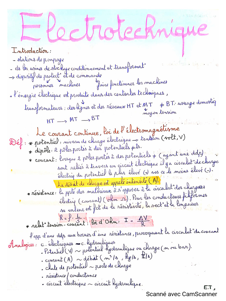 Électrotechnique | PDF