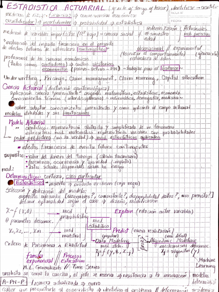 Actuarial Statistics (Notes) | PDF