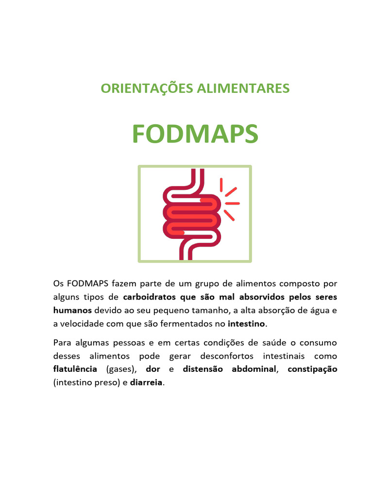 Orientacoes Nutricionais FODMAPs | PDF | Milho