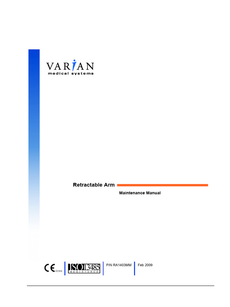 Retractable Arm Customer Maintenance Manual | PDF | Actuator ...