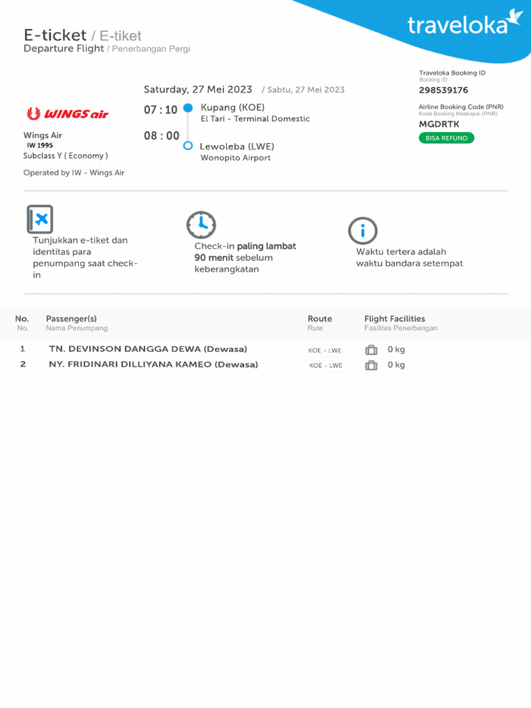 Sat Ur Day, 27 Mei 2023: Kupang (Koe) | PDF