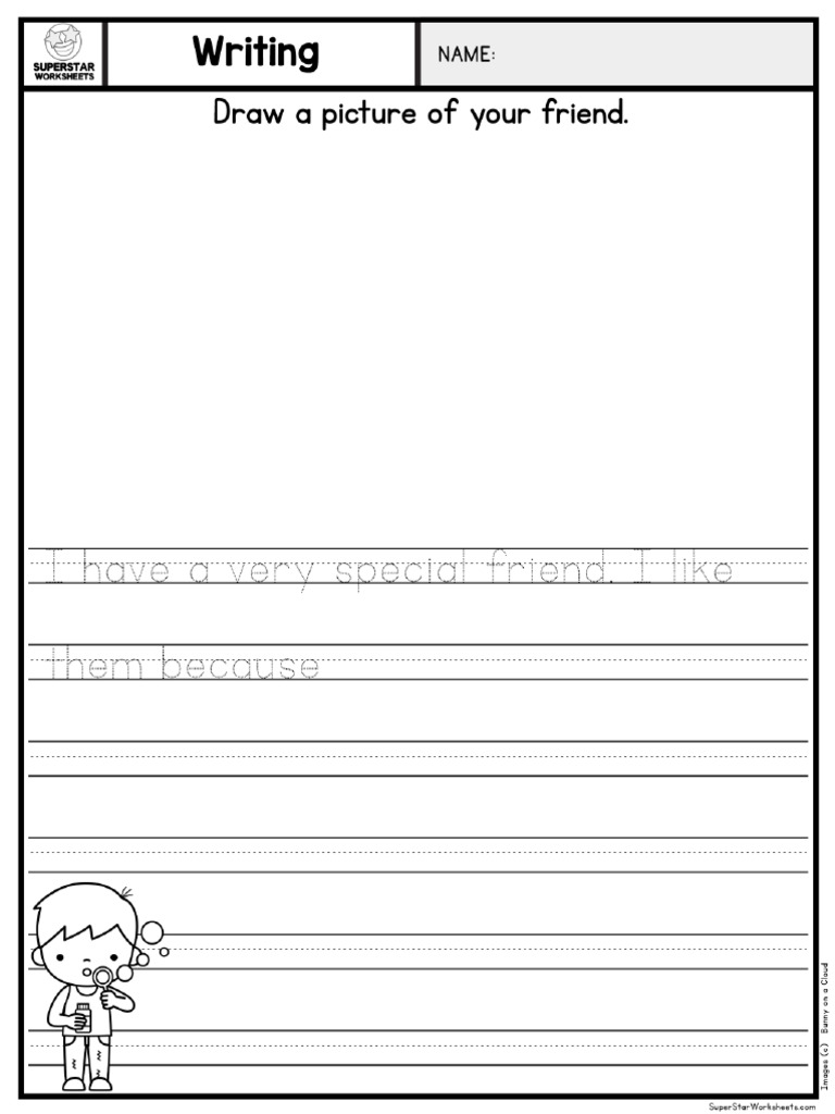 2 Story Prompts Kindergarten Writing | PDF