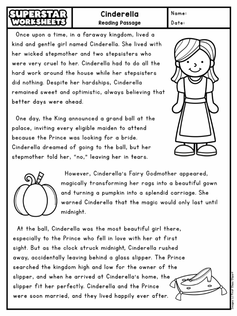 3 RD Grade Reading Comprehension Cinderella XP | PDF