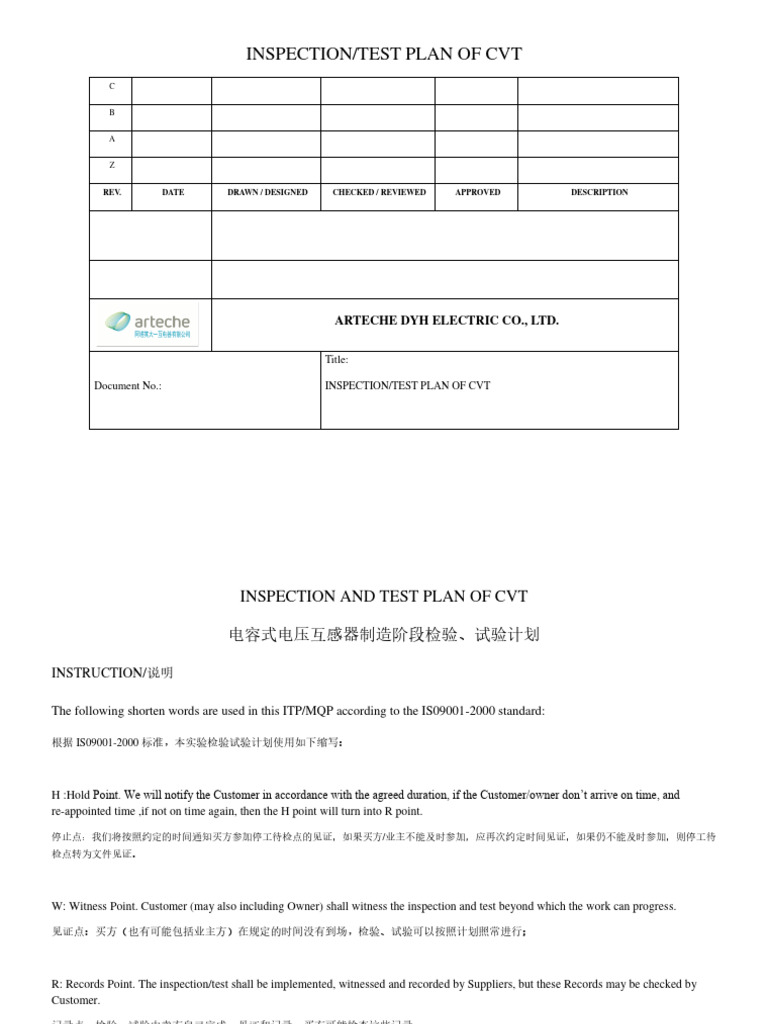 Arteche Cvt-Itp | PDF | Capacitor | Physical Quantities