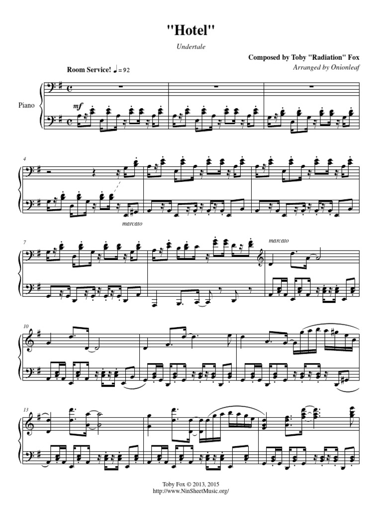 Undertale - Hotel | PDF