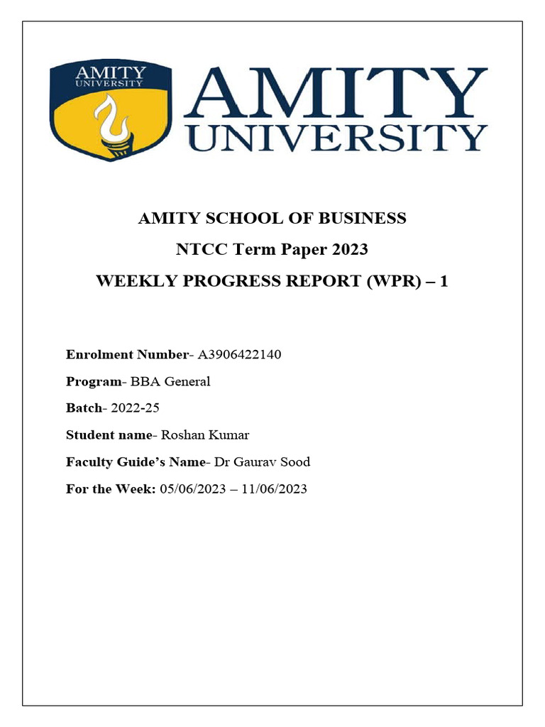 Roshan NTCC WPR | PDF | Internet Of Things | Agriculture