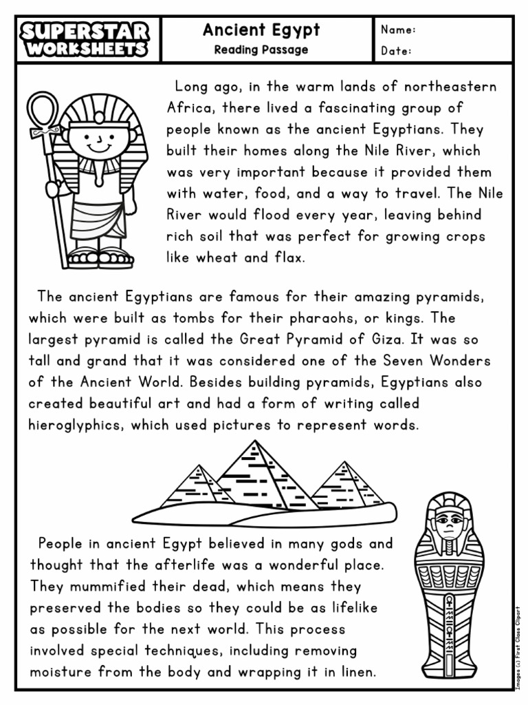 4 TH Grade Reading Comprehension Ancient Egypt XP | PDF