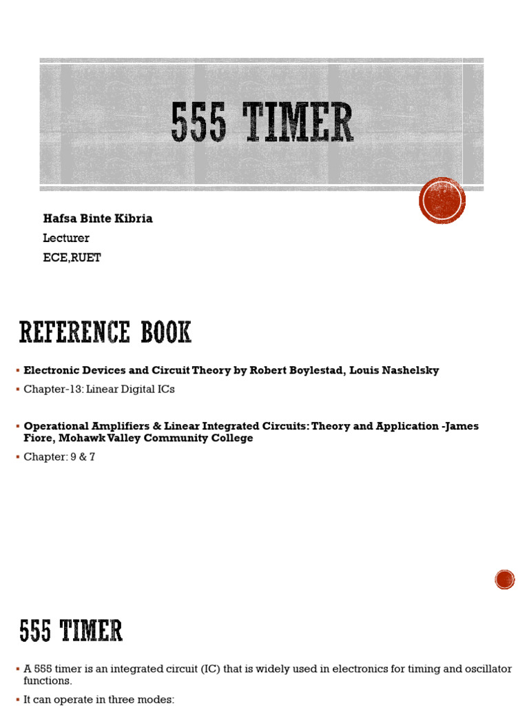 555 Timer Pdf Electromagnetism Digital Electronics