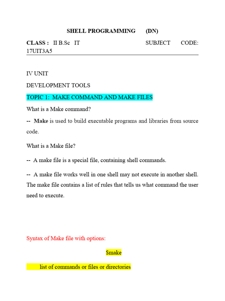 Linux - Iv Unit | PDF | Integrated Development Environment | Software