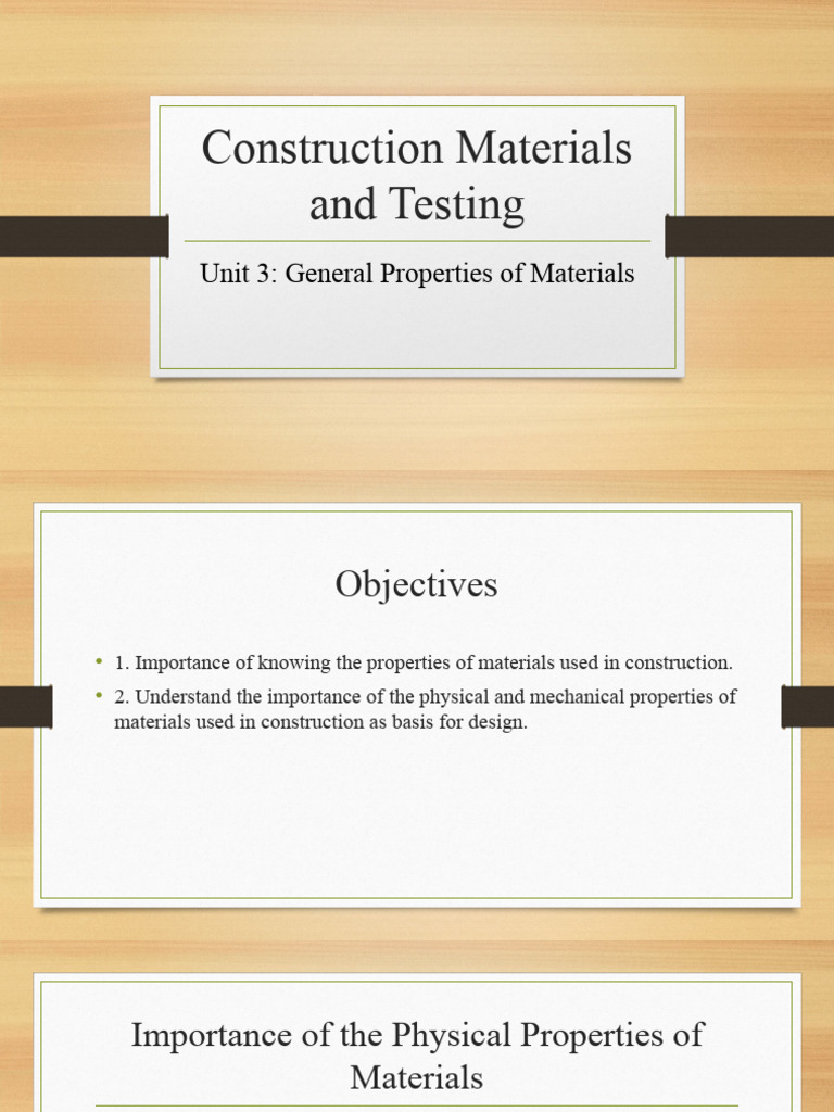 Construction Materials and Testing | PDF | Deformation (Engineering) | Wear